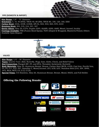 MSI Supply Brochure | PDF