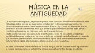 Música en la antigüedad 10° | PPTX