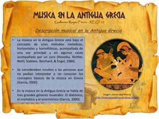 Música en la Antigua Grecia - Guillermo Reyes Fierro | PPSX