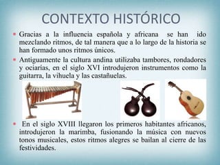 MÚSICA TRADICIONAL DE ECUADOR. | PPTX