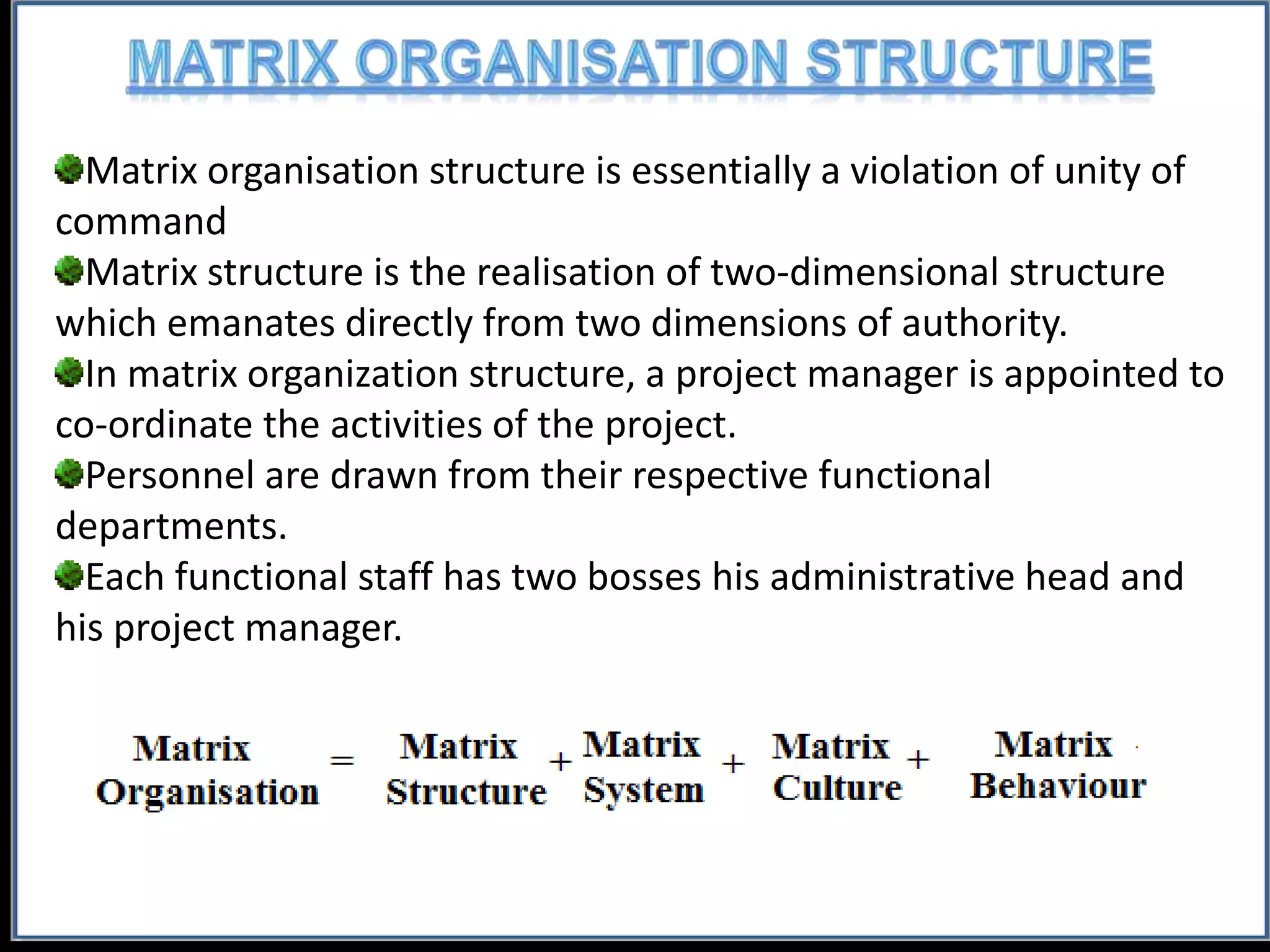 ORGANISATION STRUCTURES PPT | PPTX
