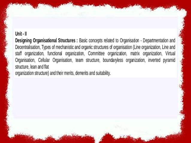 ORGANISATION STRUCTURES PPT | PPTX