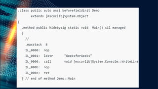 MSIL (1).pptx | Programming Languages | Computing