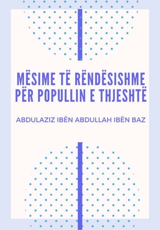Mësime të rëndësishme për popullin e thjeshtë | PDF