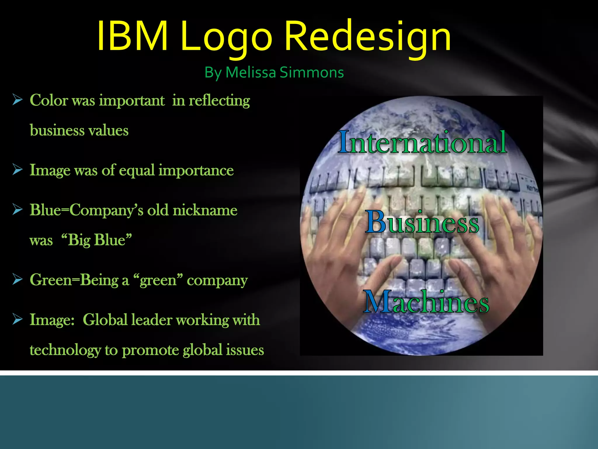 IBM Logo Redesign Project | PPTX