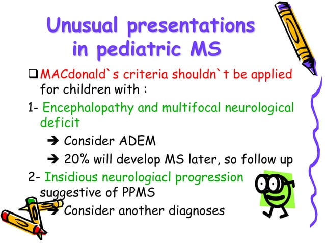 Multiple Sclerosis in children.ppt | Brain and Nervous System Disorders ...