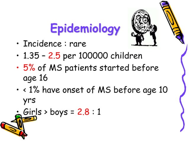 Multiple Sclerosis in children.ppt | Brain and Nervous System Disorders ...