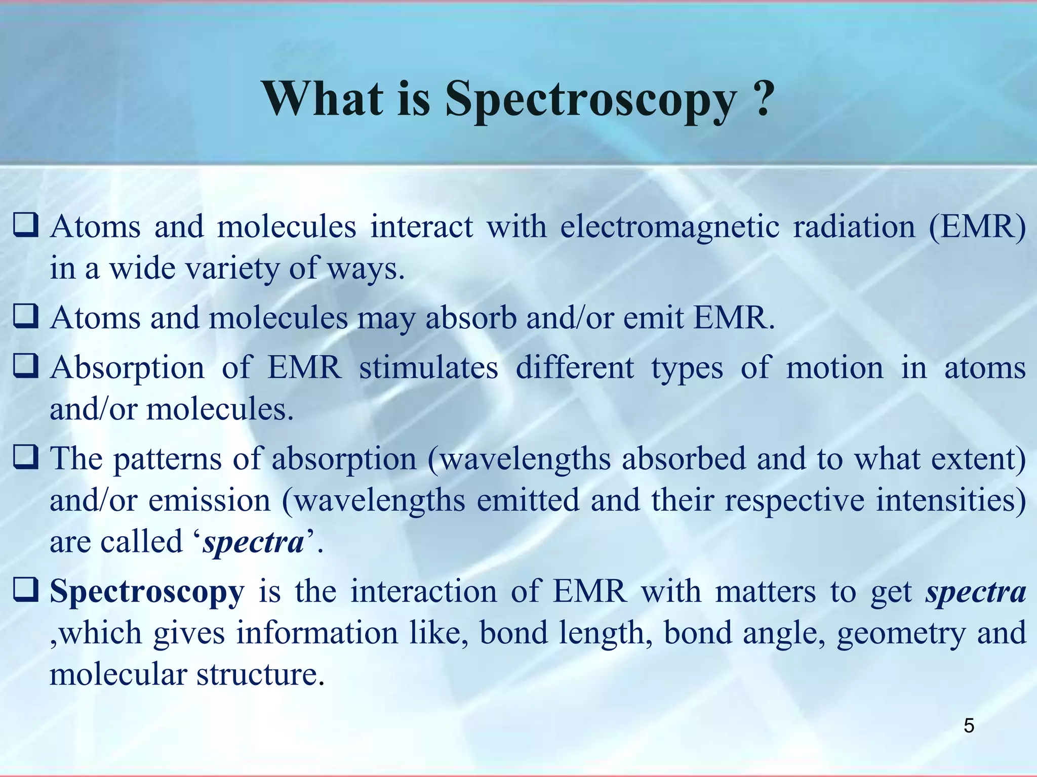 Ms infrared spectroscopy | PPTX
