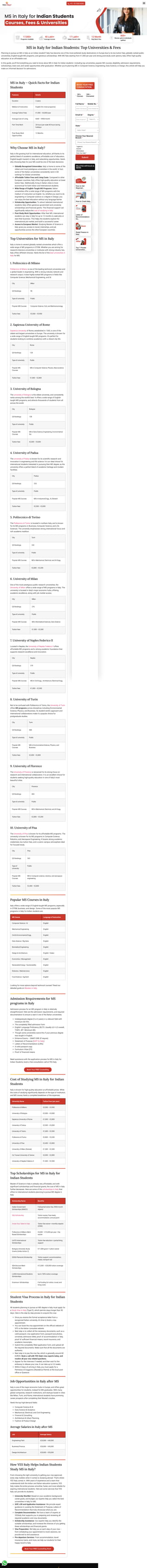 How to Study MS in Italy: Complete Student Guide | PDF
