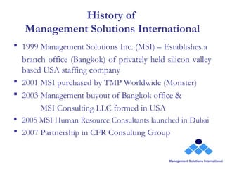 An Overview of MSI Dubai | PPT