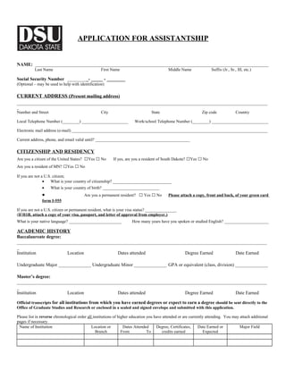 Msis application | PDF