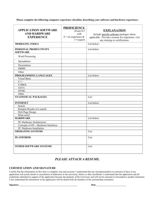 Msis application | PDF