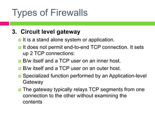 Gateway and firewall | PPTX