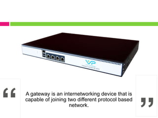 Gateway and firewall | PPTX
