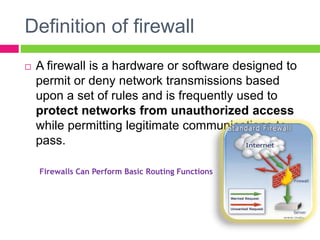 Gateway and firewall | PPTX