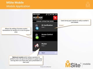 Introducing MSite Mobile for Lenel (Feb14) | PPTX