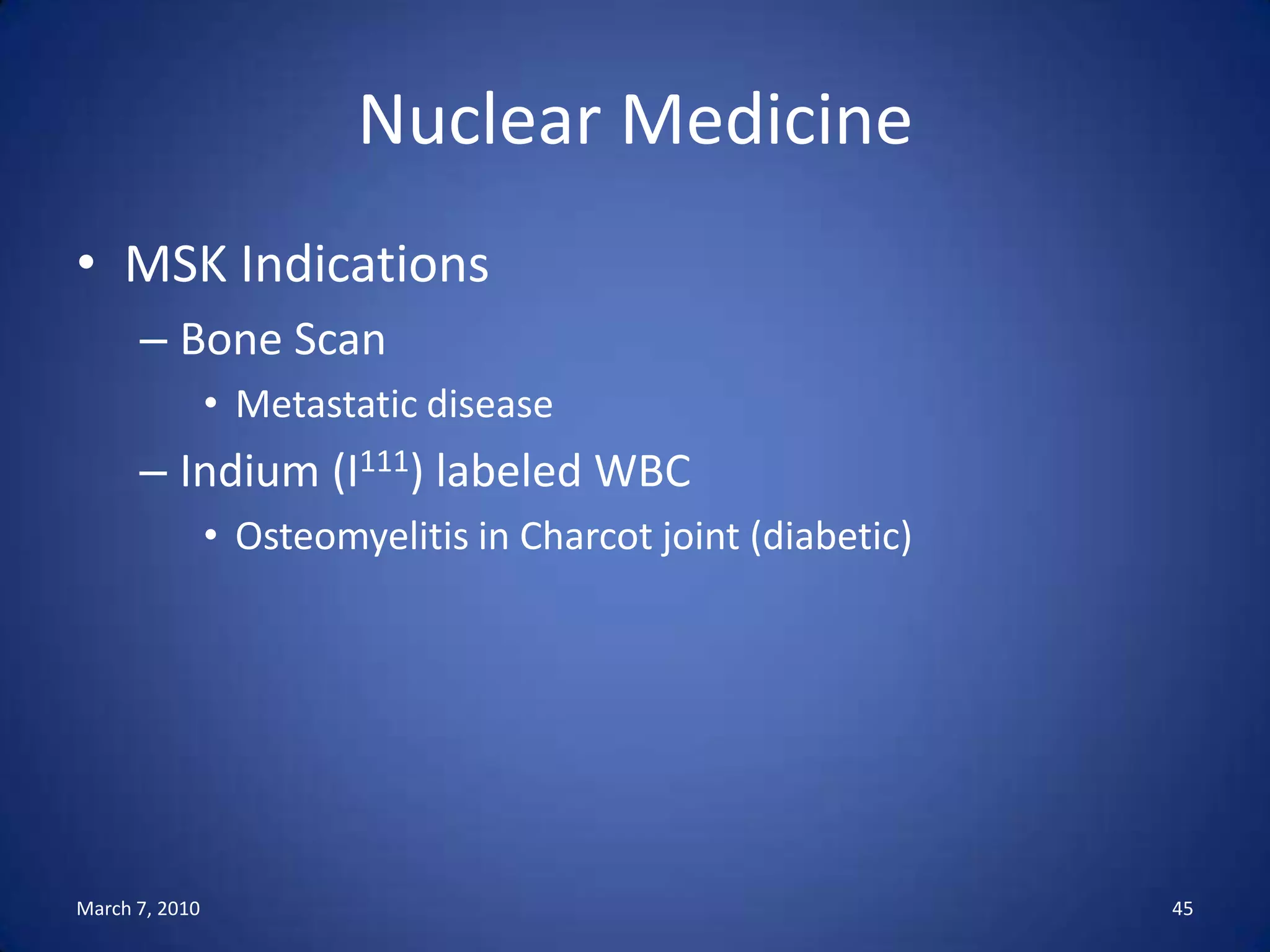 MSK Imaging Guidelines | PPT