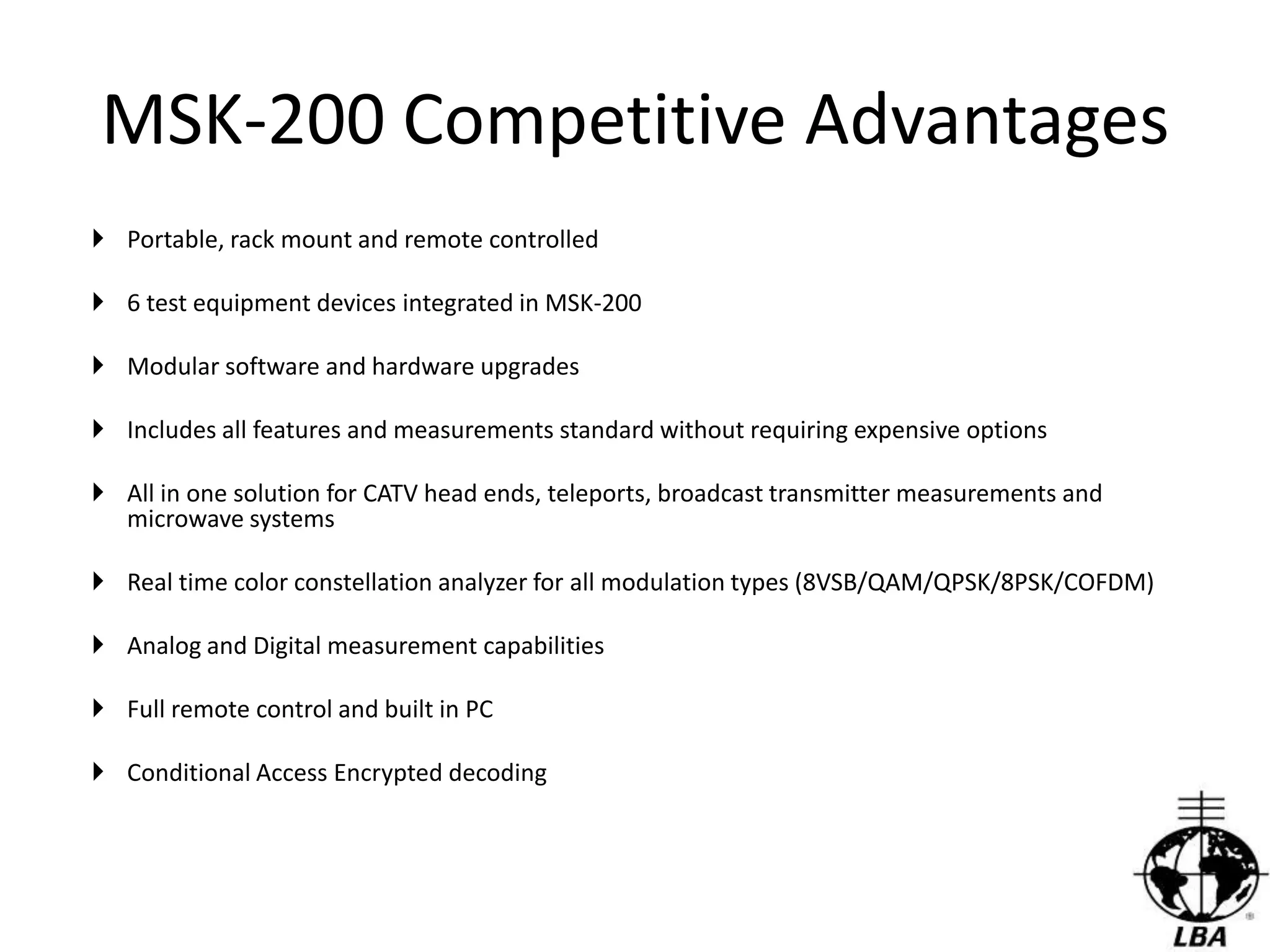 MSK 200 Digital Transport Stream Analyzer | PPTX | Digital Audio ...