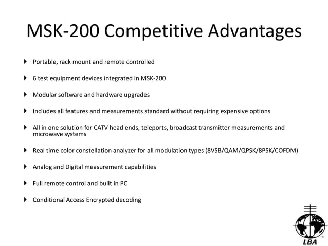 MSK 200 Digital Transport Stream Analyzer | PPTX | Digital Audio ...