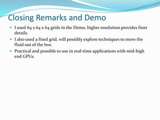 Real-Time Visual Simulation of Smoke | PPT