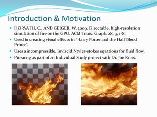 Real-Time Visual Simulation of Smoke | PPT