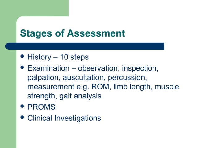 Msk assessment level 6 | PPT