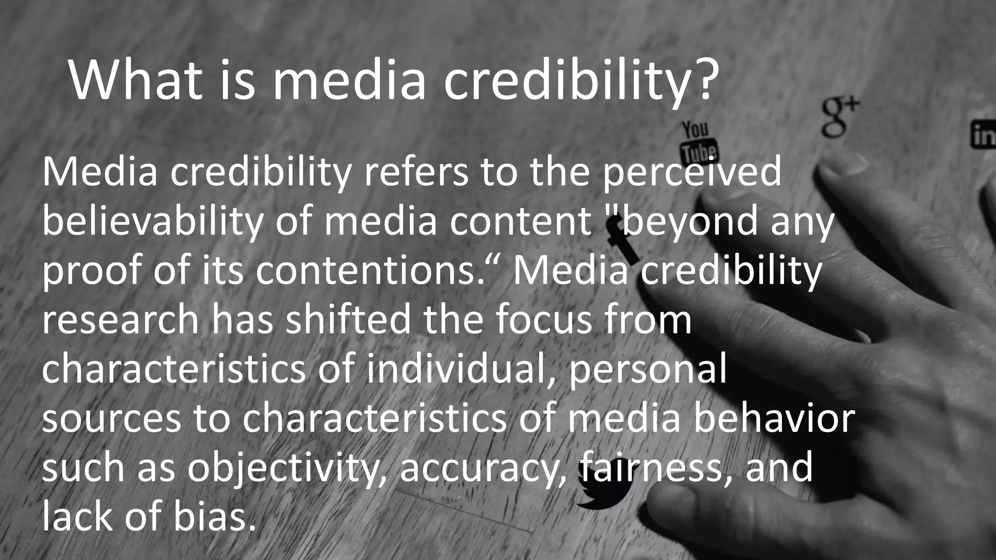 media credibility | PPTX