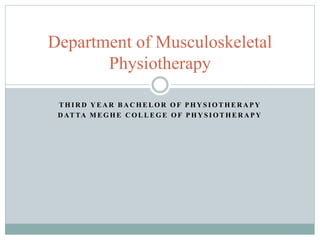 Msk examination | PPTX | Physical Therapy | Wellness