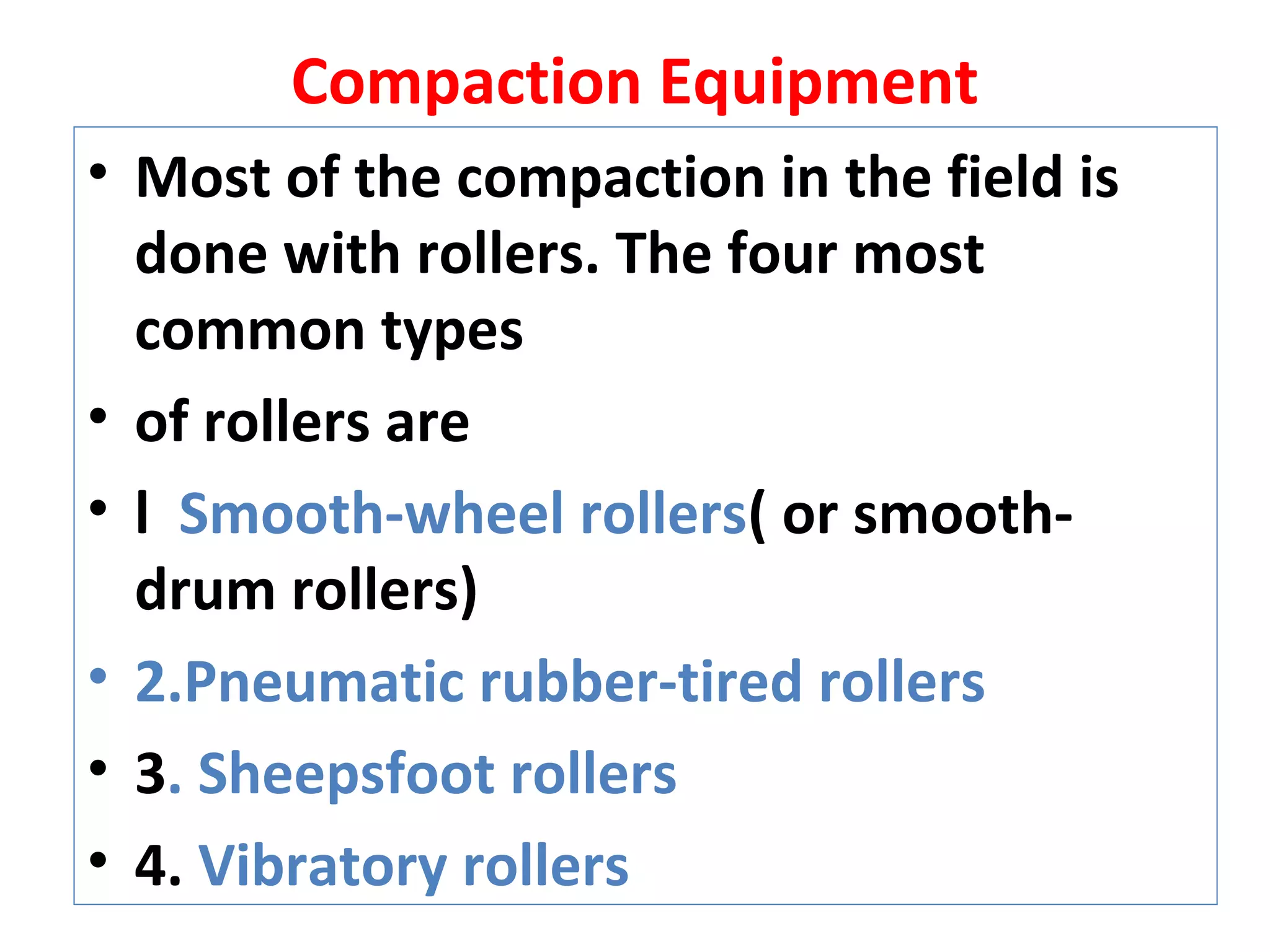 Geo Technical Engineering (field compaction) | PPT