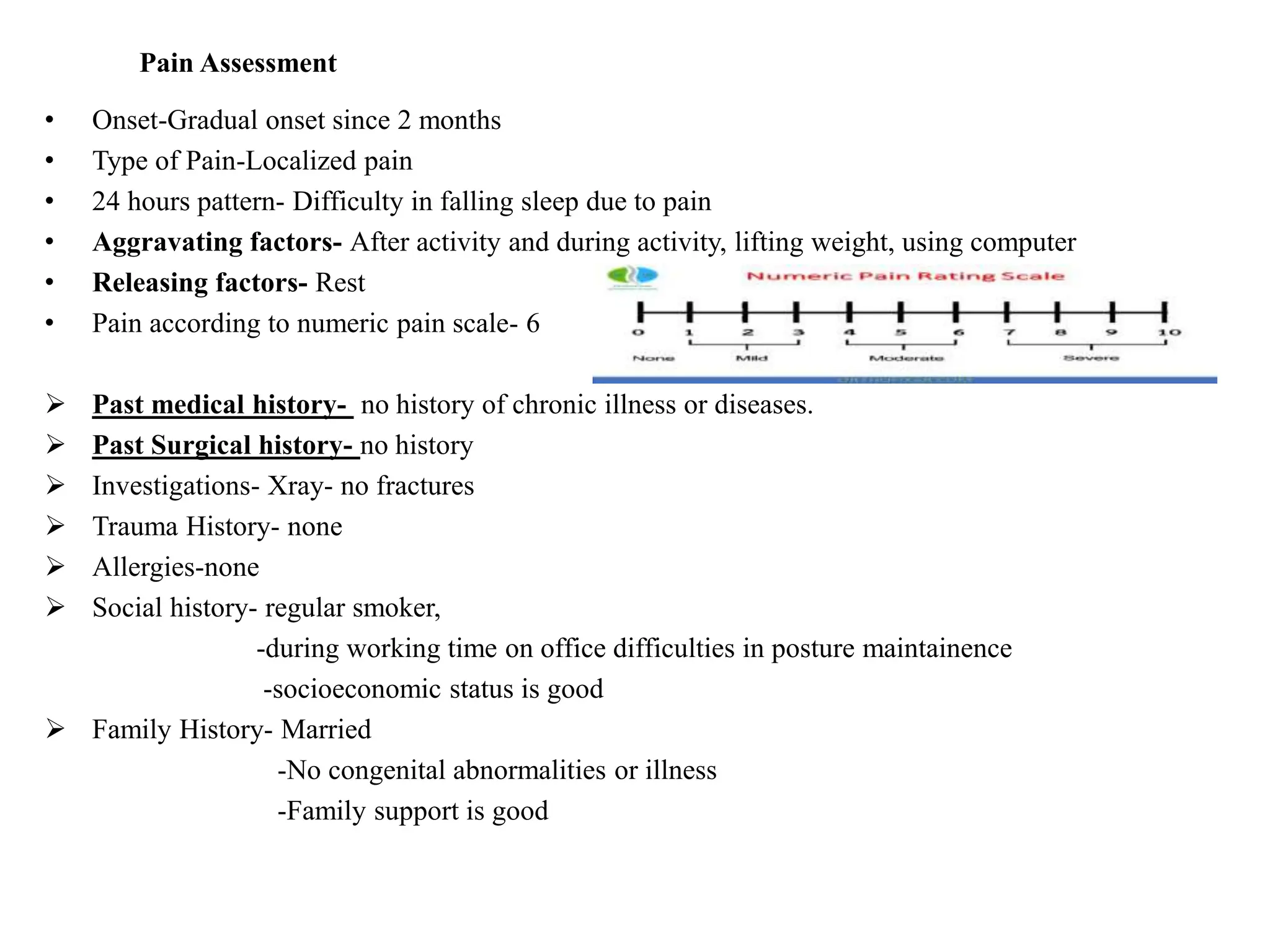 Clinical presentation in musculoskeletal physiotherapy | PPTX