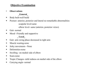 Clinical presentation in musculoskeletal physiotherapy | PPTX
