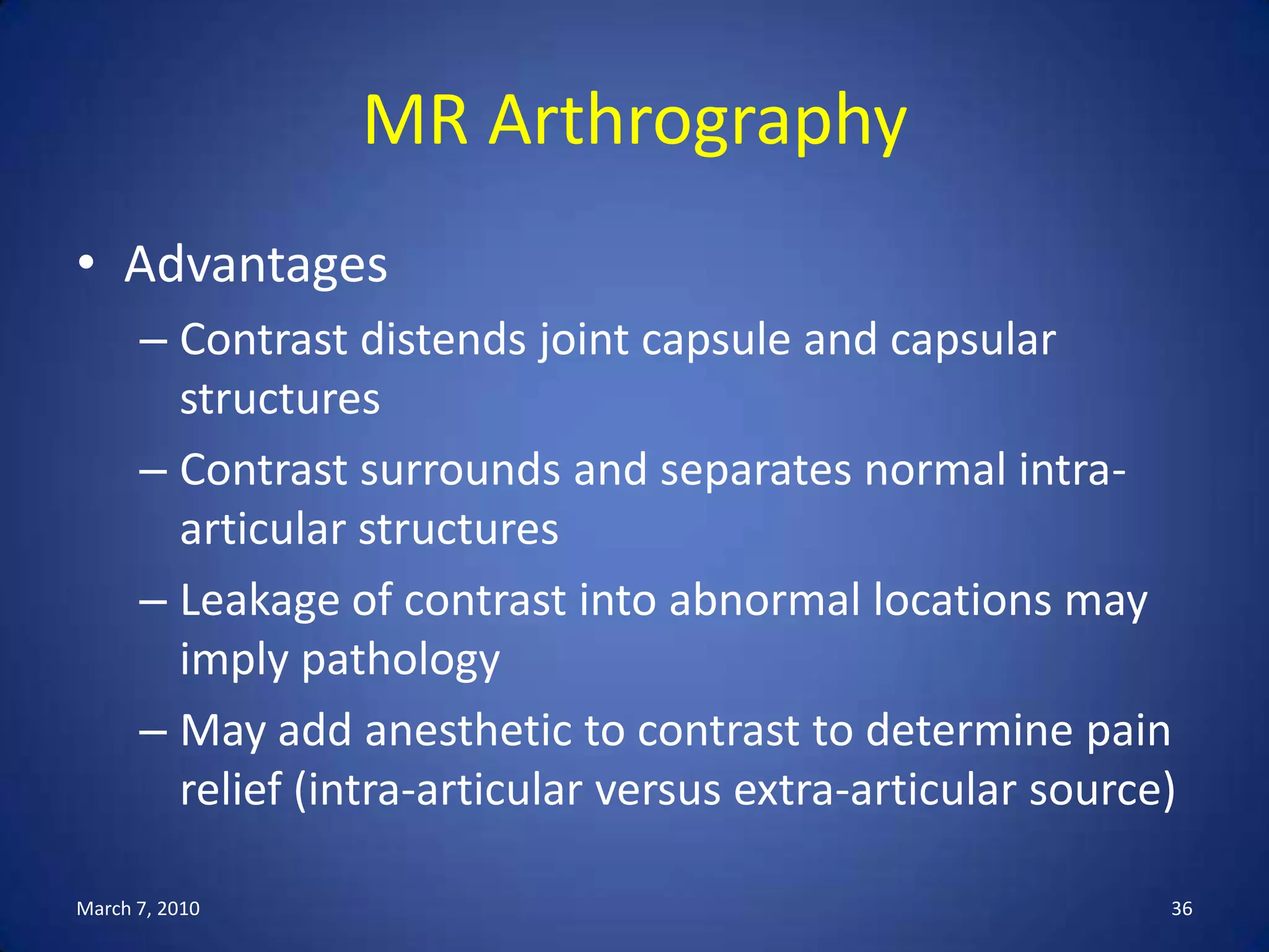 Msk Imaging Guidelines | PPT