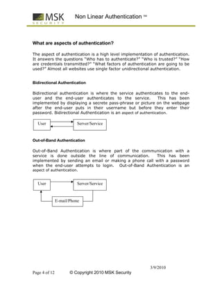 Msk security non linear authenticaiton | PDF | Operating Systems | Computer Software and ...