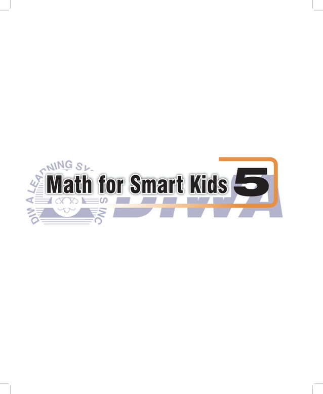 Math for Smart Kids Gr.5 | PDF