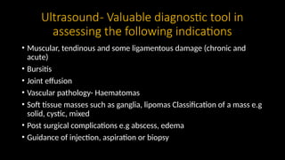 MSK ULTRASOUND OF LOWER LIMB.pptx , | PPTX