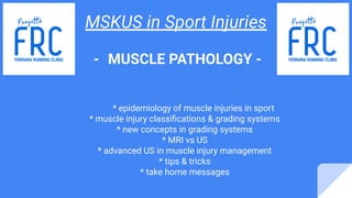 MSKUS in Sport Injuries - muscle pathology (preview) | PPT