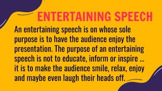 Entertaining speech oralcom_(1) | PPTX