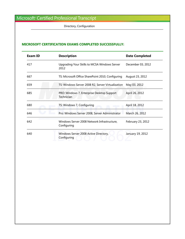 Ms learning transcript | PDF | IT and Internet Support | Internet