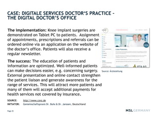 MSL Germany's Healthcare Survey 2012 - News From the Virtual Waiting ...
