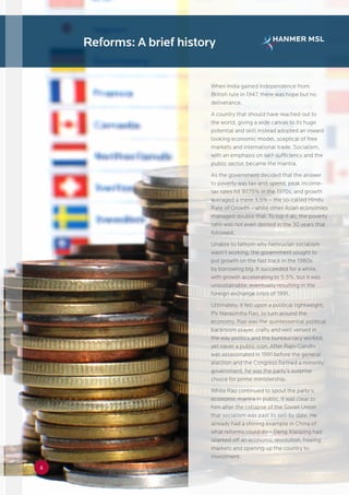 Hanmer MSL: India’s Economic Growth Story | PDF