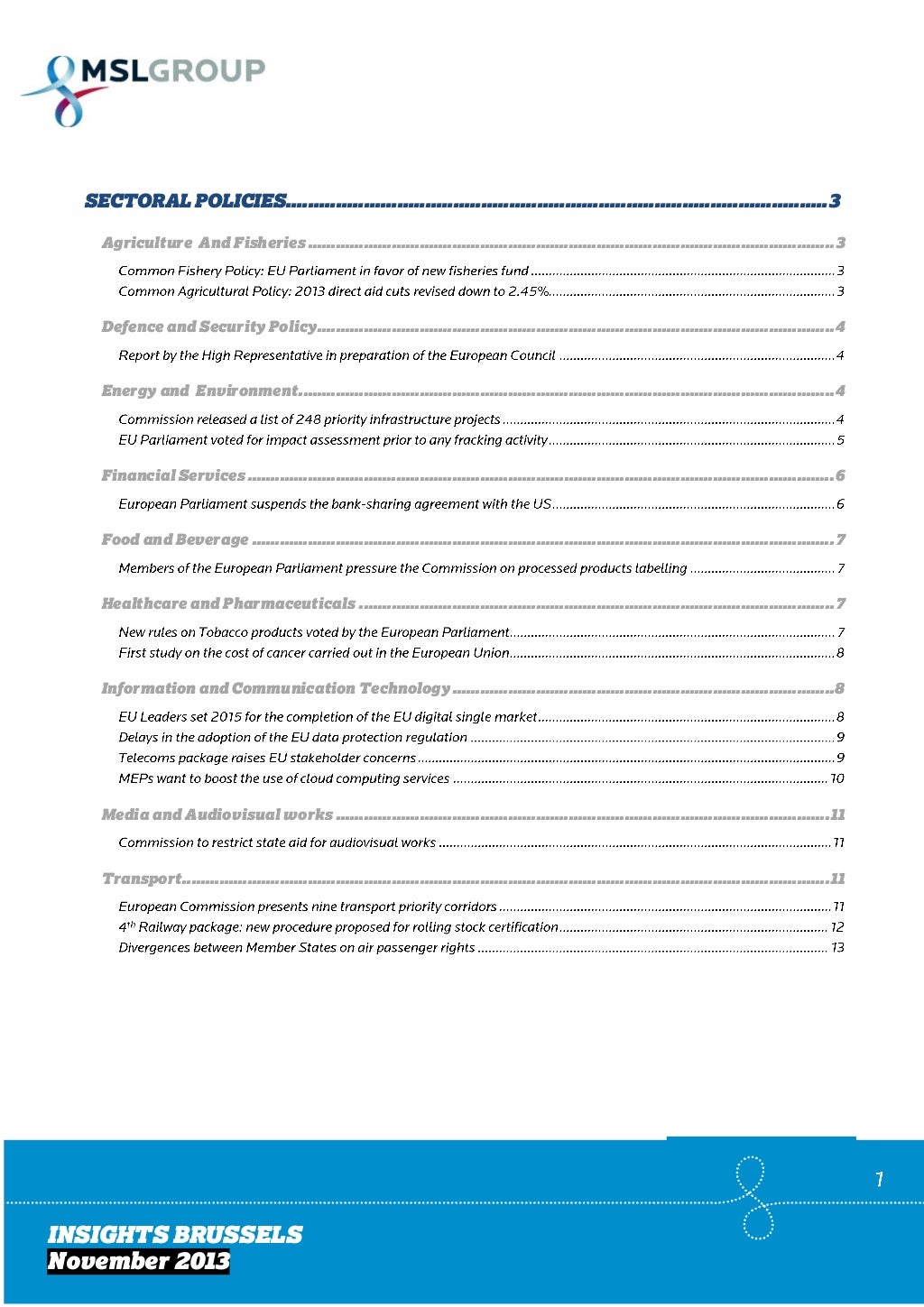 MSLGROUP Insight Brussels November 2013