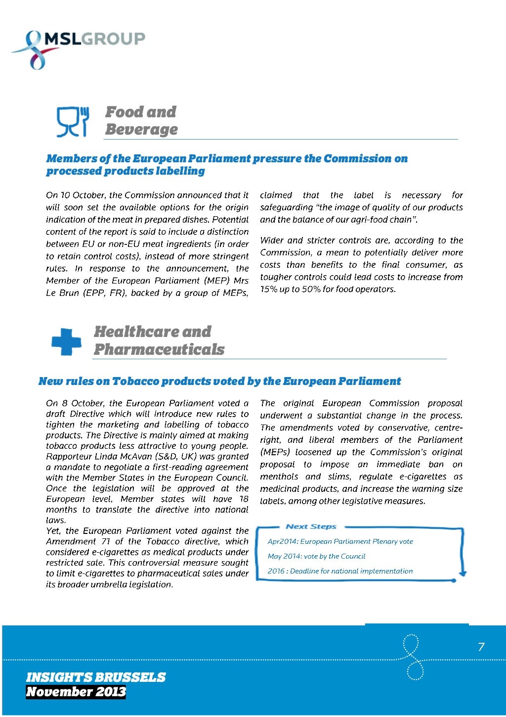 MSLGROUP Insight Brussels November 2013