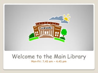 Ms library orientation | PDF