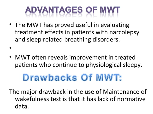 Multiple sleep latency Test (MSLT) and Maintenance of Wakefulness Test ...