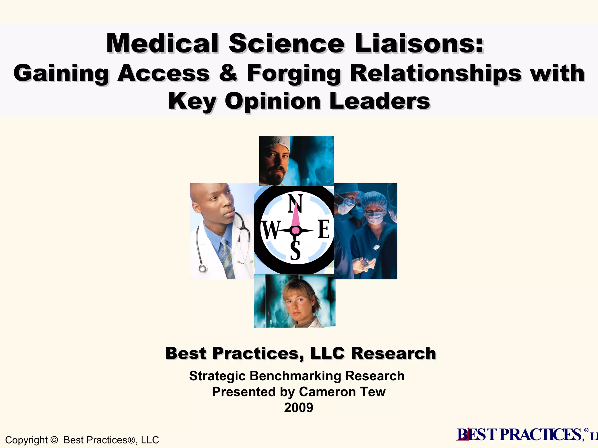 Medical Science Liaison Webinarv 2009 | PPT