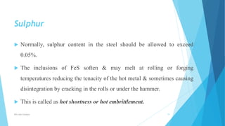 Study of Plain Carbon Steel | PPTX