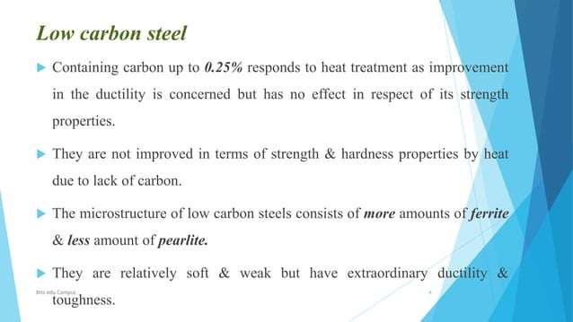 Study of Plain Carbon Steel | PPTX