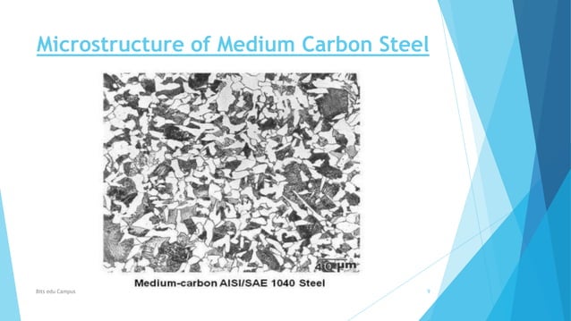 Study of Plain Carbon Steel