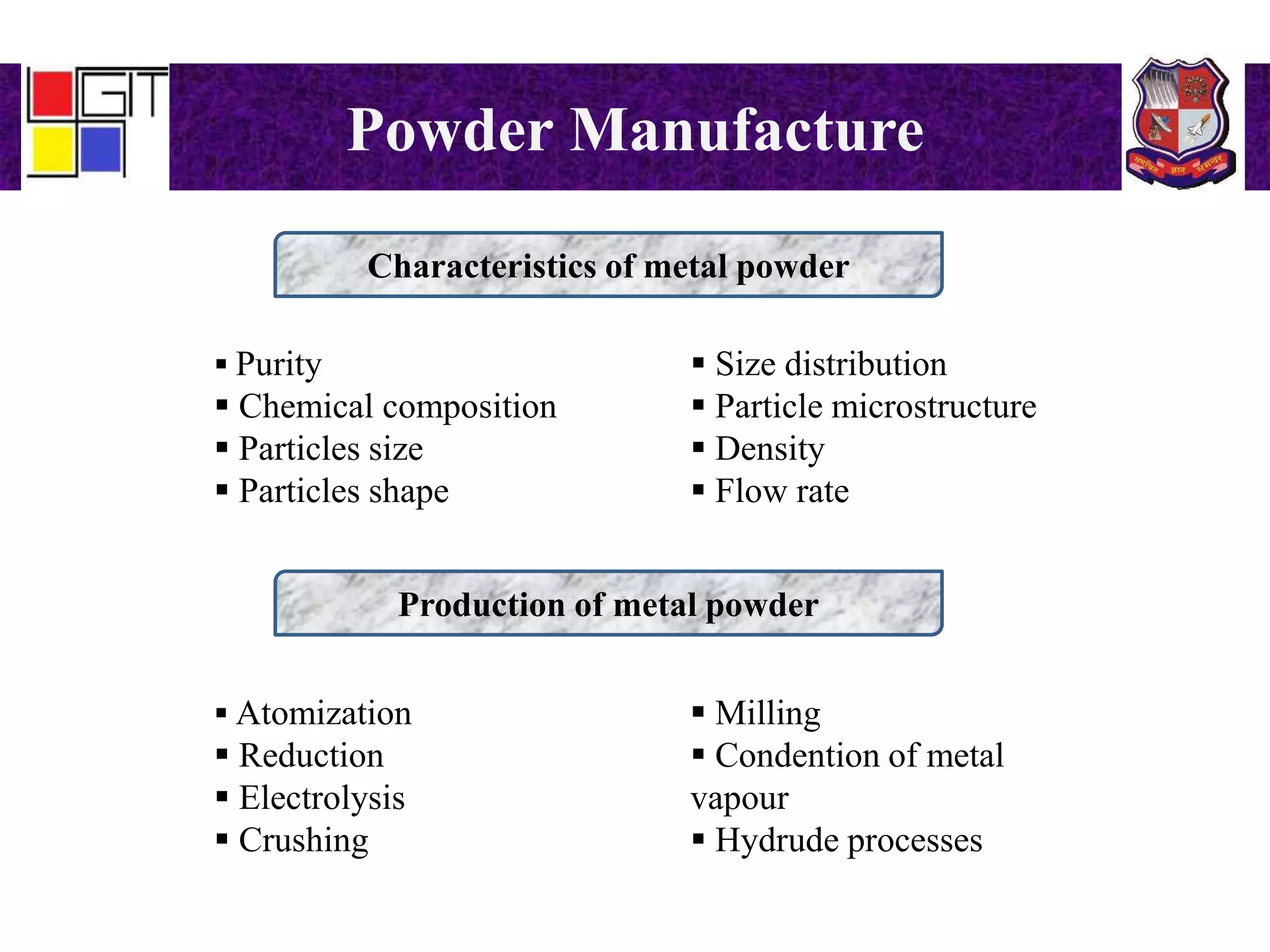 Powder Metallurgy | PPTX