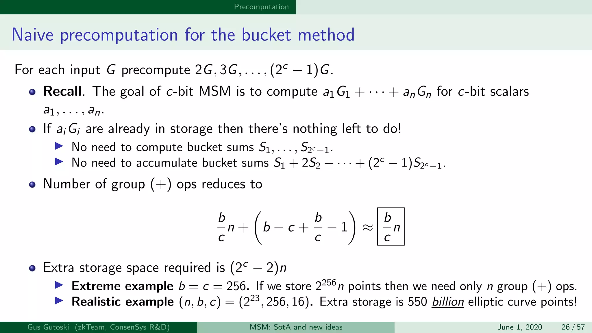 Multi-scalar multiplication: state of the art and new ideas | PDF
